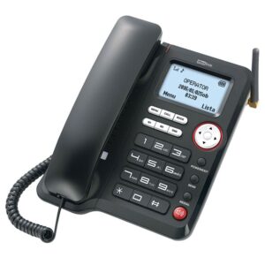 Σταθερό GSM Τηλέφωνο Maxcom MM42D 4G Μαύρο με Λειτουργία Κινητού ...